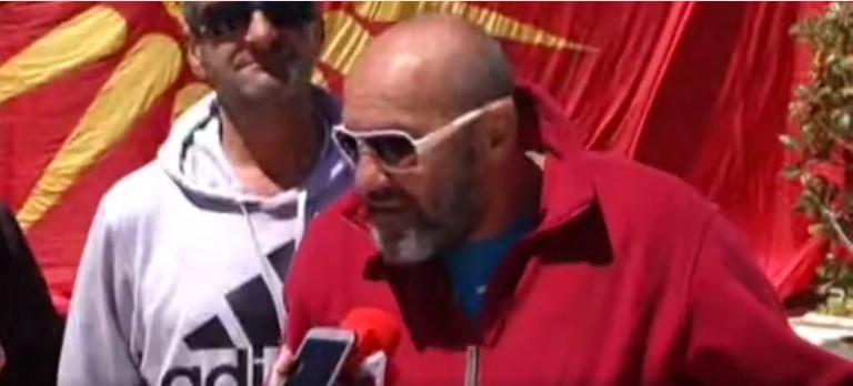 (ВИДЕО) Охриѓани со огромно знаме и песна за слобода на осудените за 27 април – Ohrid1