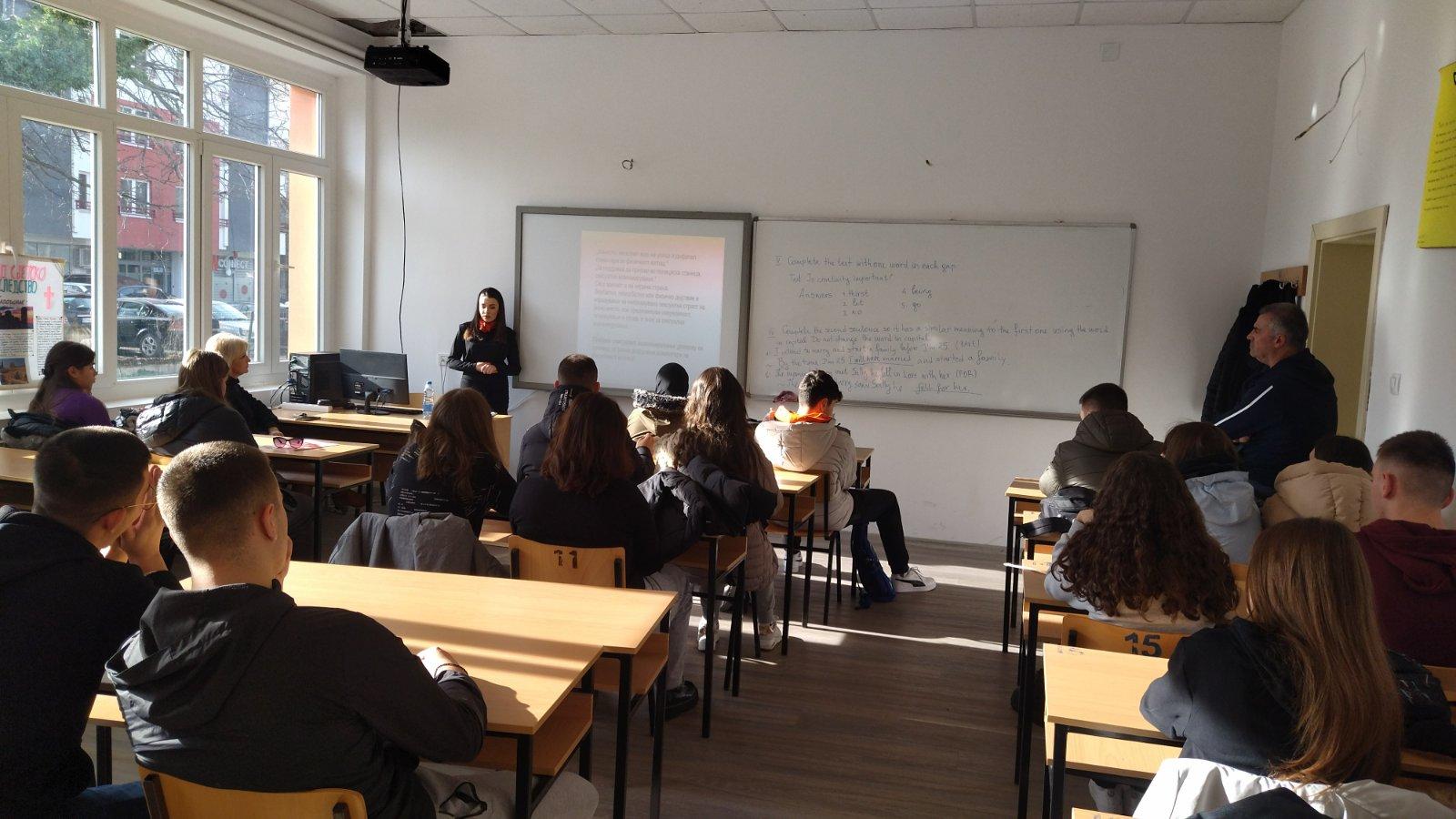 Едукативно предавање за препознавање спречување и заштита од насилство врз жените во ОСУ „Св