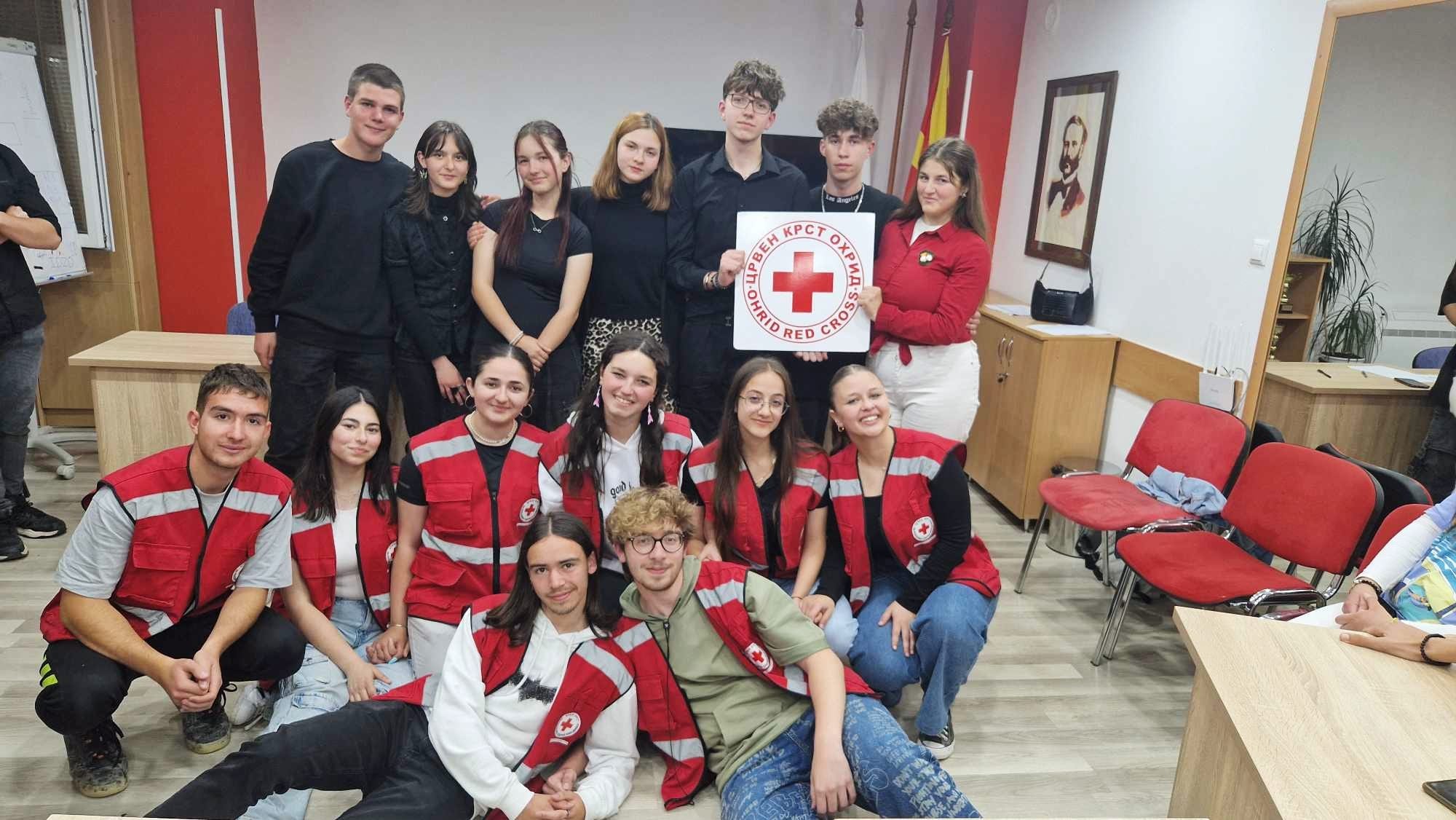 Избрано ново раководство на клубот на млади при Црвен крст Охрид за нов лидер избран Иво